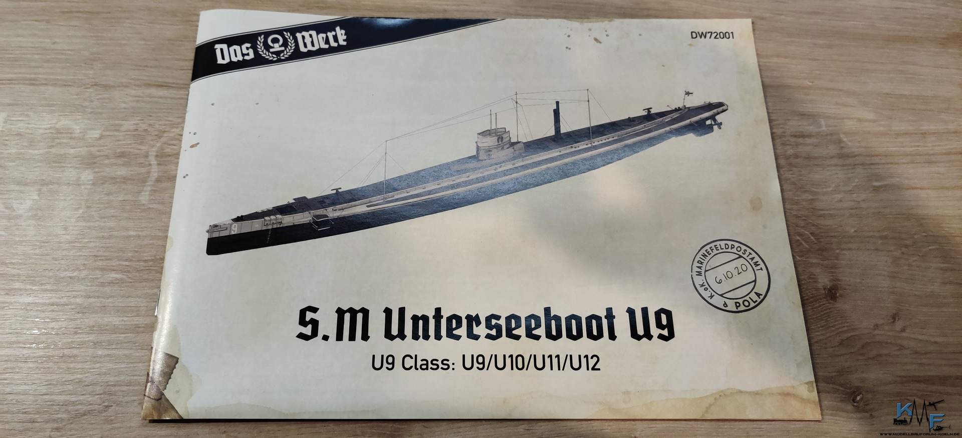 WWI German U-Boat SM U9 - Bausatzvorstellung - KÖLNER MODELLBAUFORUM